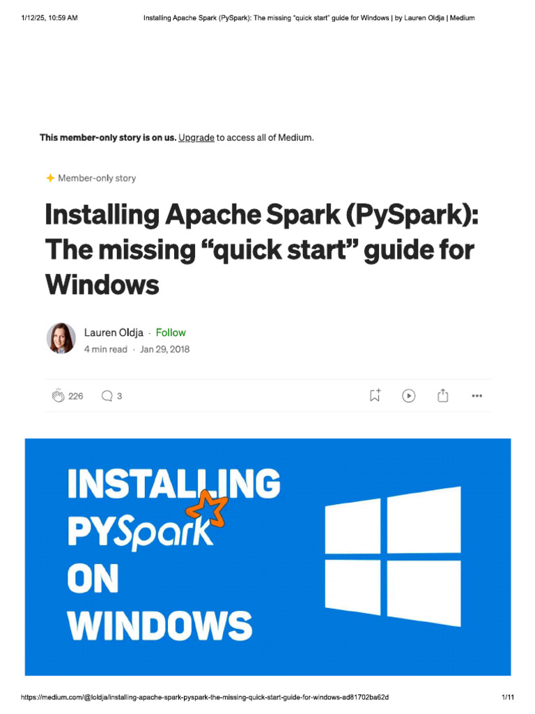 Pyspark Win Setup | PDF