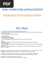 Microsoft Word Interface Essentials | PDF | Microsoft Word | Software