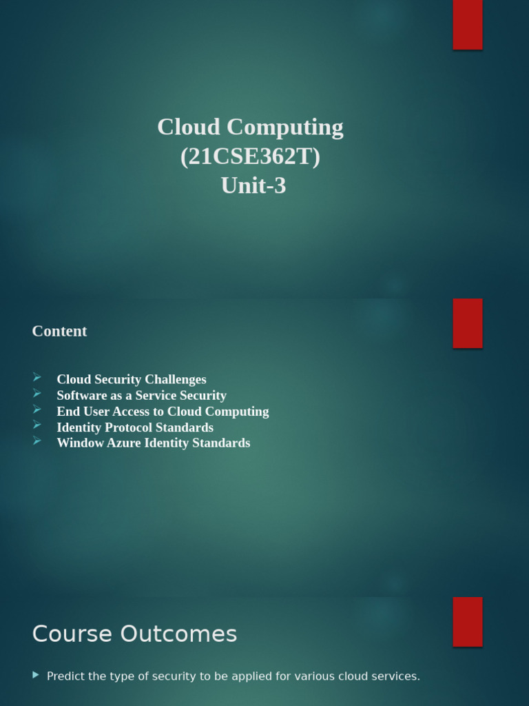Unit 3 CC | PDF | Cloud Computing | Desktop Virtualization