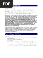 Position Paper Requirements and Example | PDF