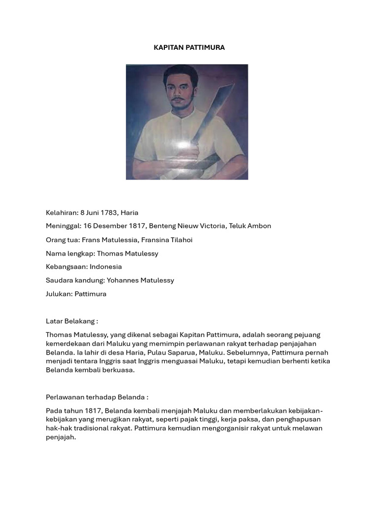 Pattimura New | PDF