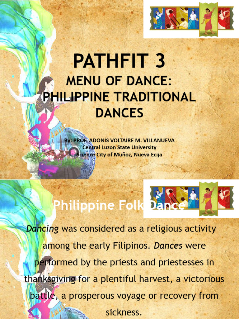 PATHFIT 3 MENU of DANCE Philippine Traditional Dances | PDF | Dances | Foot