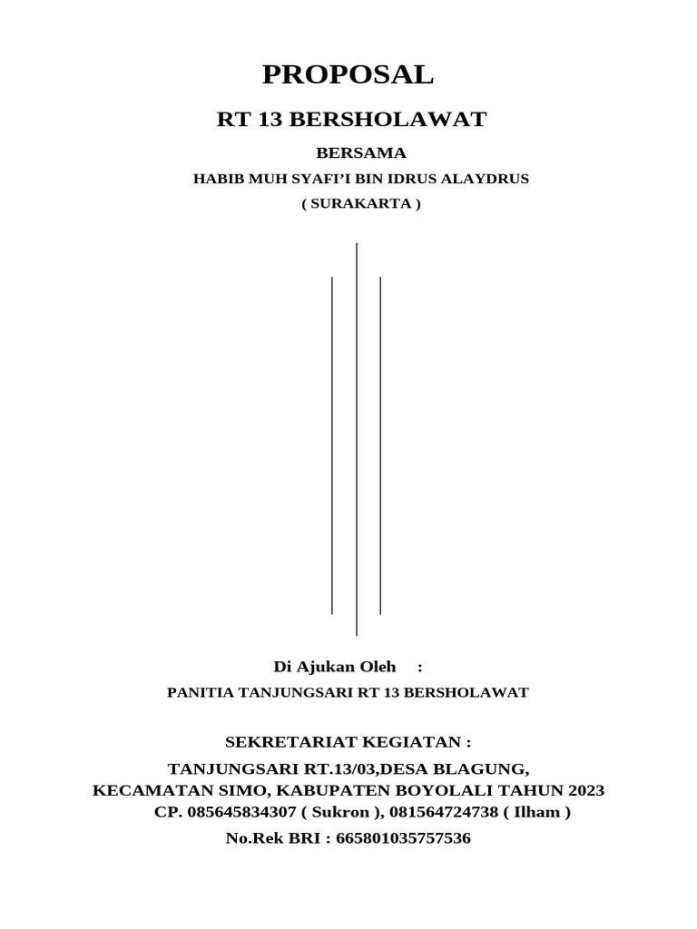 Contoh Proposal 1 | PDF