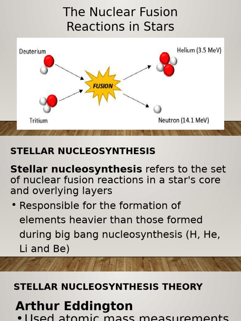 Stellar Nucleosynthesis Explained | PDF | Nuclear Fusion | Stars