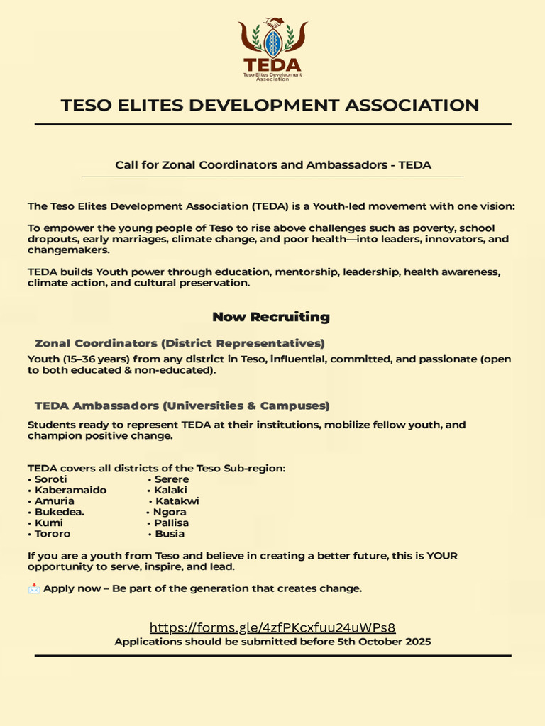 Call For Applications TEDA | PDF