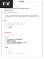 Personal Dossier Template | PDF