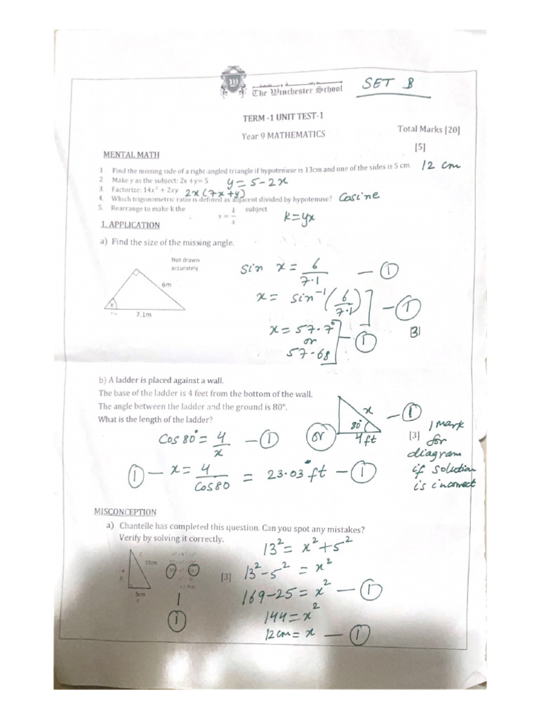 Y9 - T1 - FA2 - Reg - SET B - MS | PDF