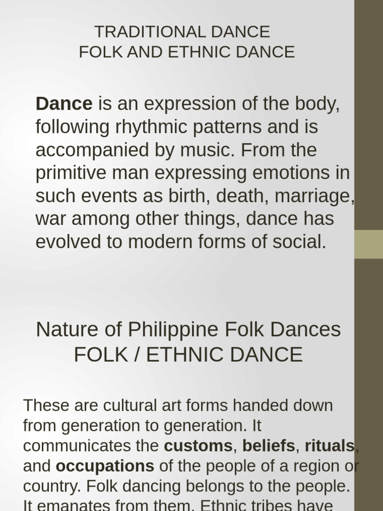 Philippine Folk Dance Traditions | PDF | Dances
