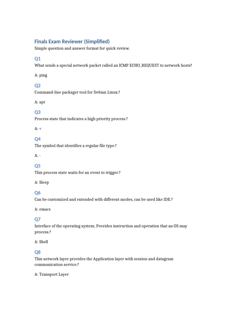 SysAD Finals_Exam_Reviewer_Simplified | PDF | Network Protocols ...