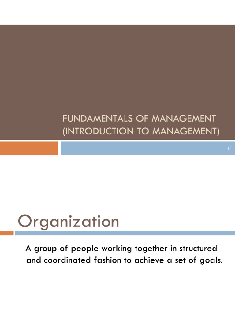 Fundamental of Management | PDF