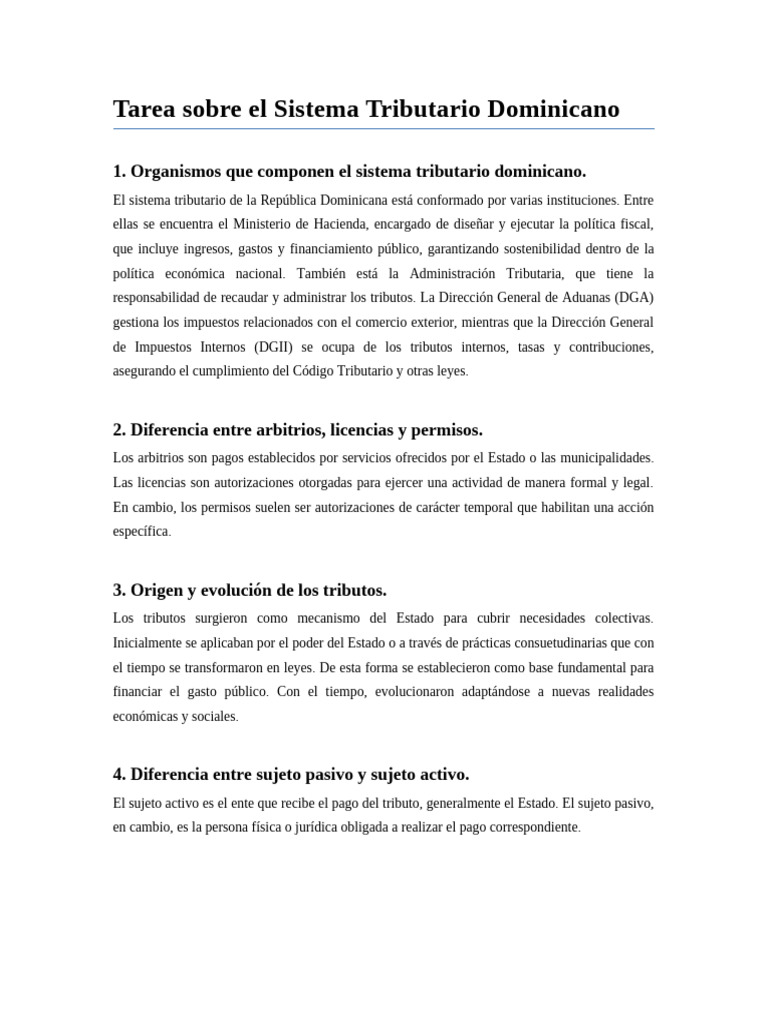 Tarea STD. Victor Custodio. | PDF | Impuestos | Impuesto sobre la renta