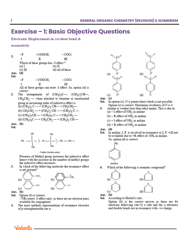 Organic Chemistry: Isomerism & Effects | PDF | Isomer | Alkene