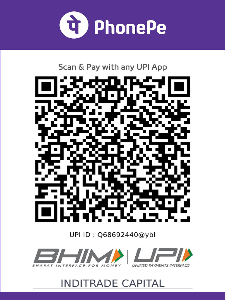 Inditrade Capital: UPI ID: Q68692440@ybl | PDF