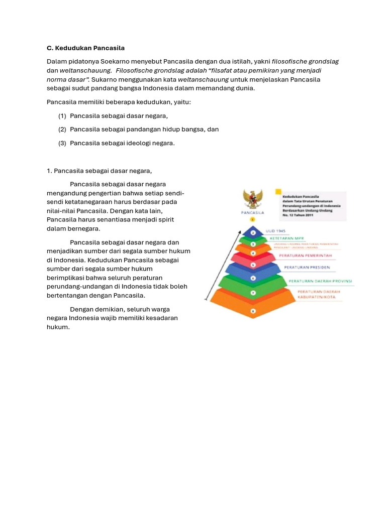 Pancasila Dasar Negara | PDF
