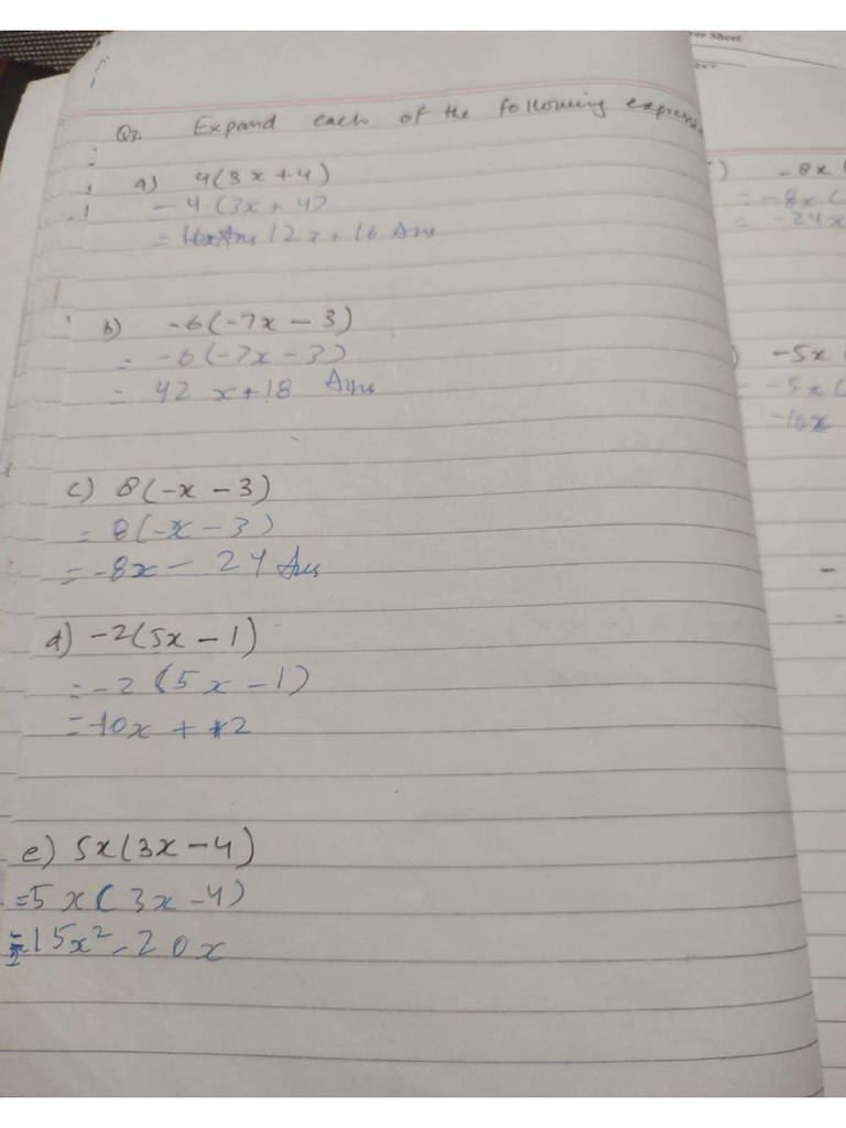 Math Algebra 7th Class Cambridge | PDF