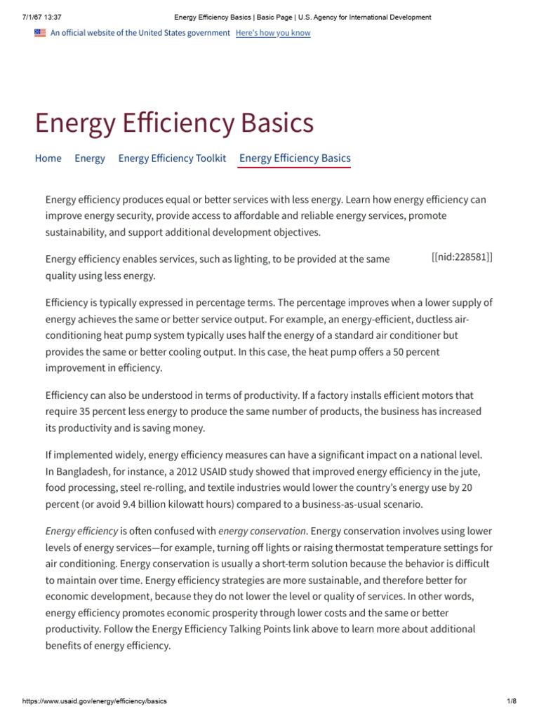 Energy Efficiency Fundamentals Explained | PDF | Efficient Energy Use ...