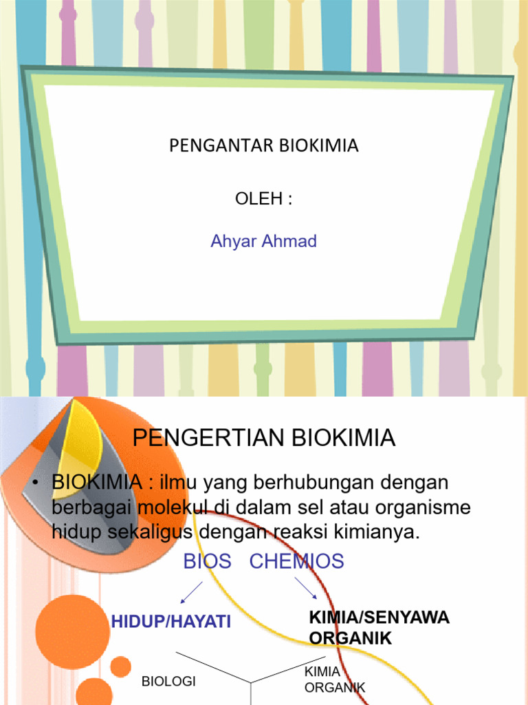 Pengantar-Biokimia Ikp 2025 | PDF