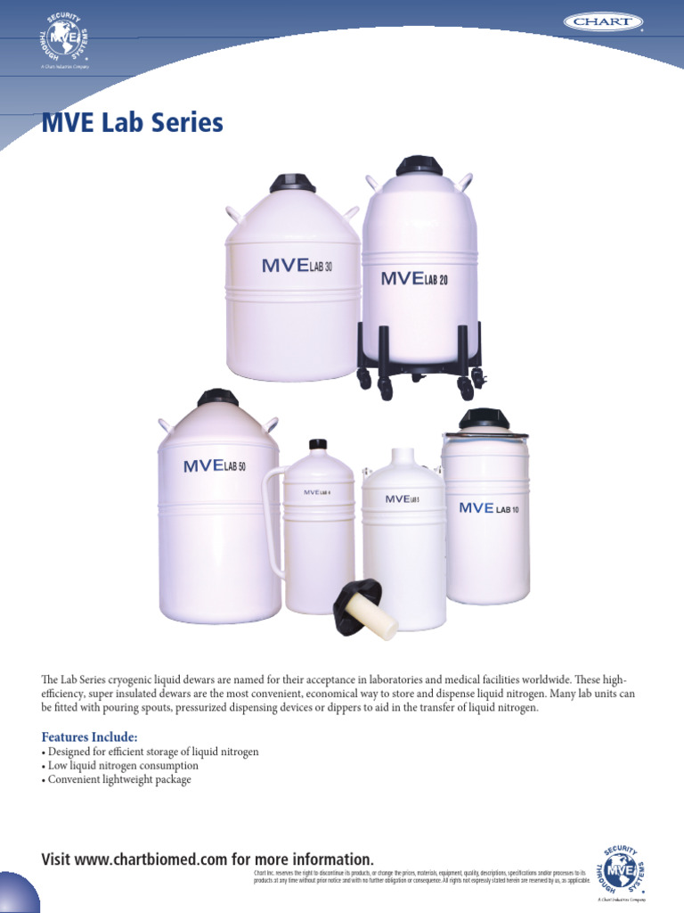MVE Lab Series Cryogenic Dewars Overview | PDF | Transparent Materials ...