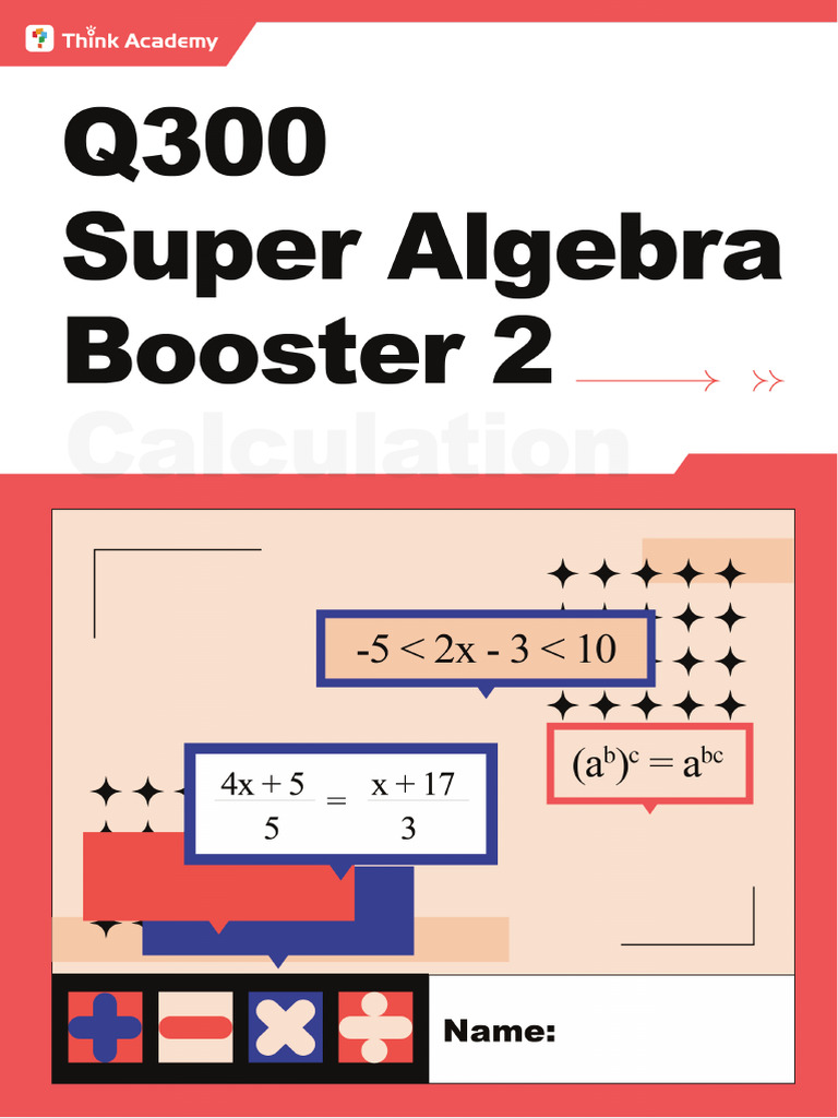 Q300 Super Algebra Booster-2 | PDF | Chess Openings | Mathematics