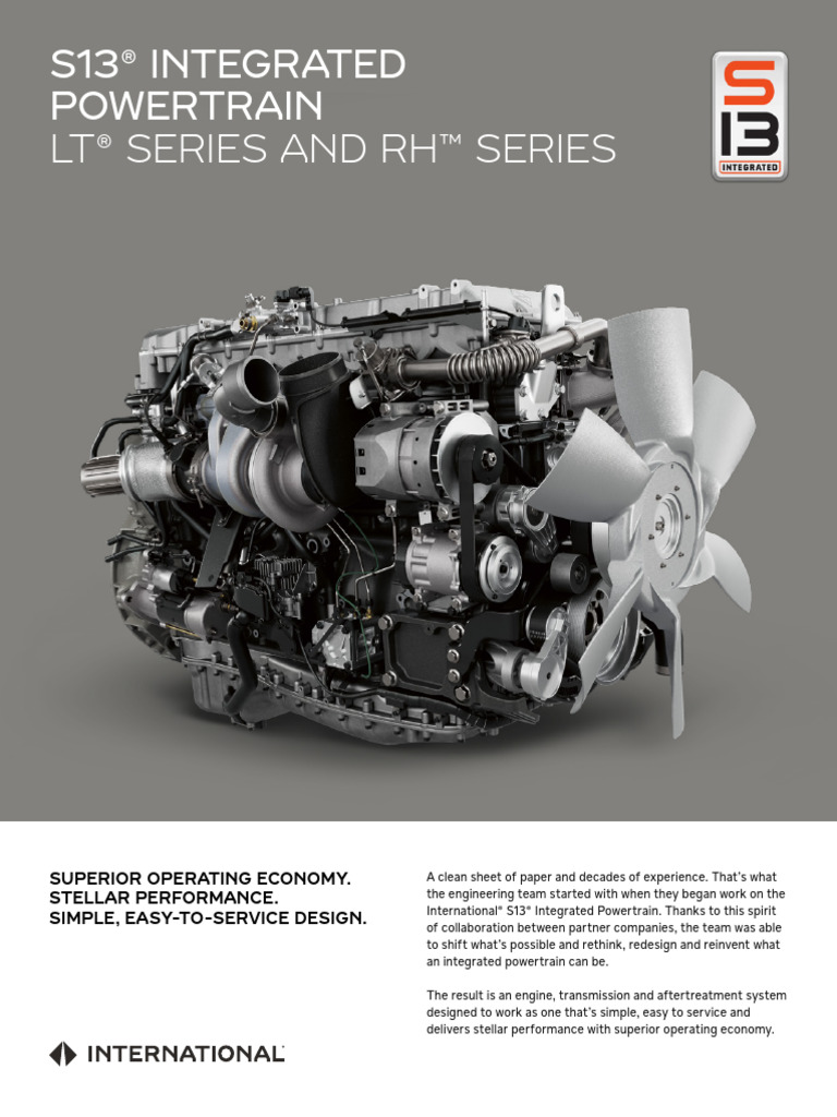 2024 International S13 Powertrain Brochure | PDF | Diesel Engine | Engines