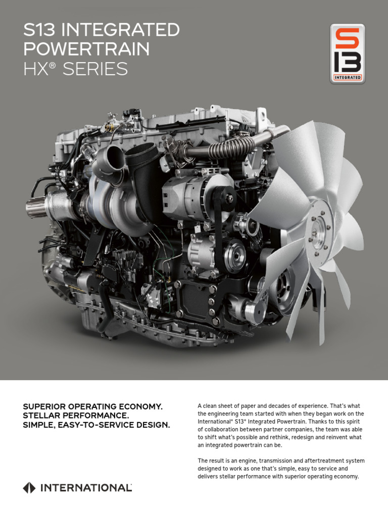 PM - Int s13 Spec Sheet HX 2024 9 23 2 | PDF | Engines | Internal ...