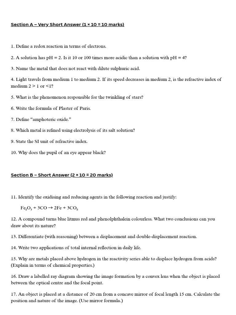 Understood - I'Ll Send The Hard Level-2 (100-Mark) Paper Directly As ...