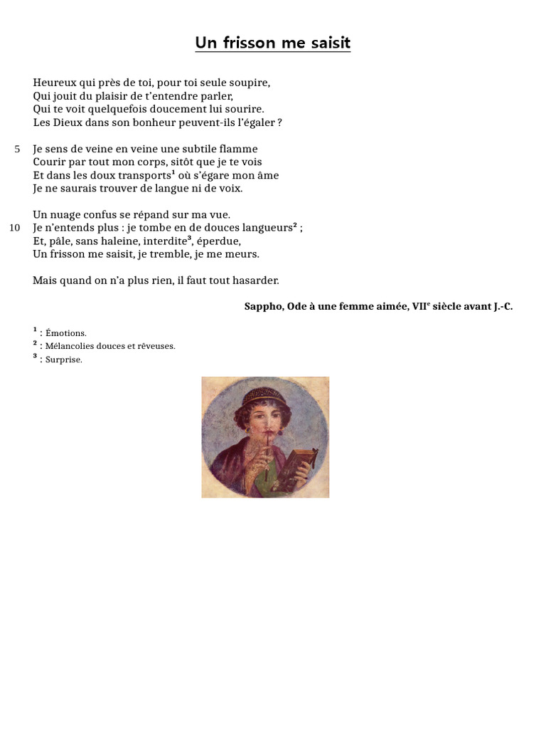 Frissons d'une passion amoureuse | PDF