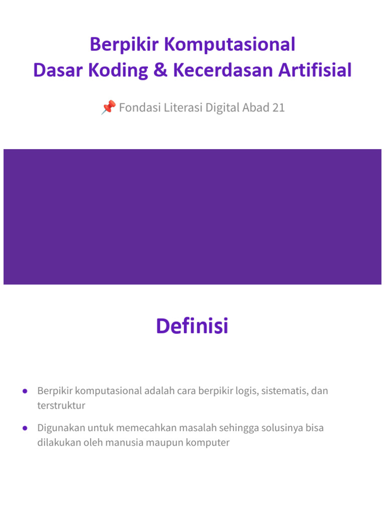Modul 2 Berpikir - Komputasional - Koding - KA | PDF