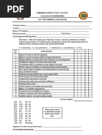 OJT Performance Evaluation | PDF | Performance Appraisal | Learning