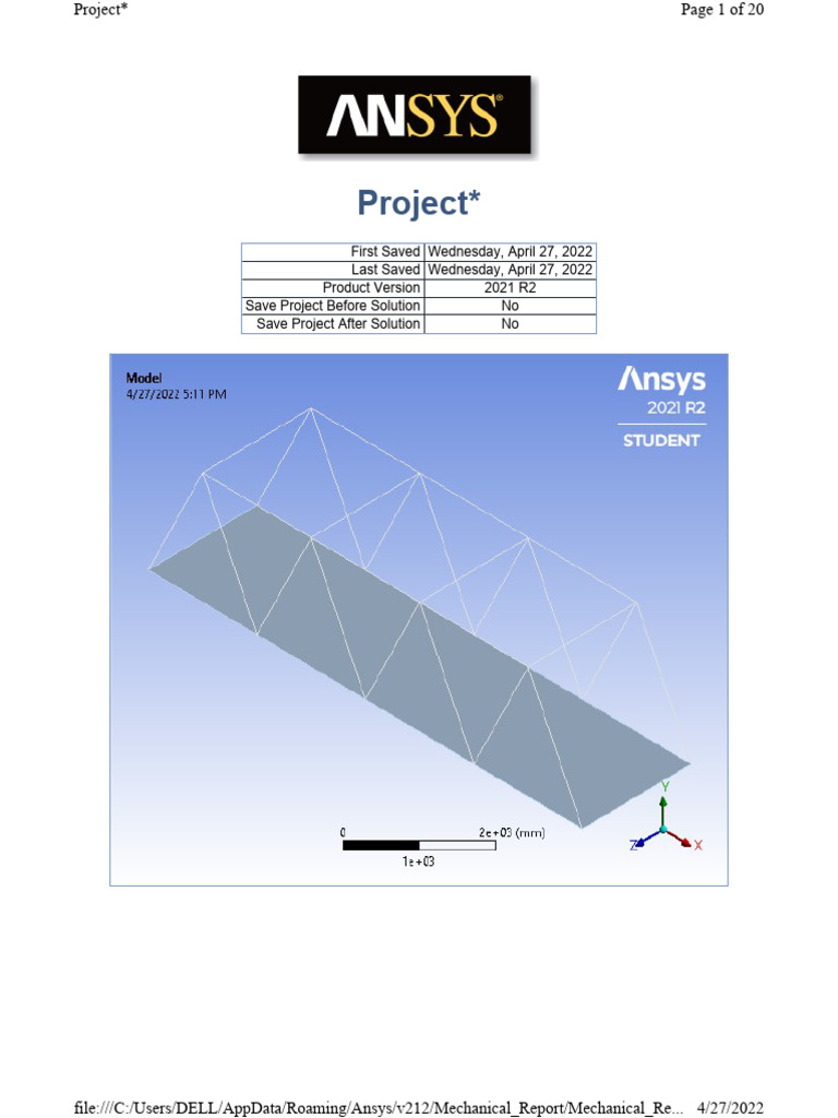 Truss 3d | PDF | Strength Of Materials | Ultimate Tensile Strength