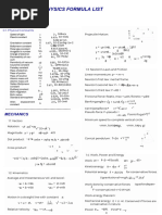 AP Physics 2 Equations Reference Sheet | PDF | Electronvolt | Force
