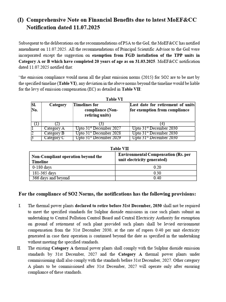 Comprehensive Note by CEA On FGD | PDF