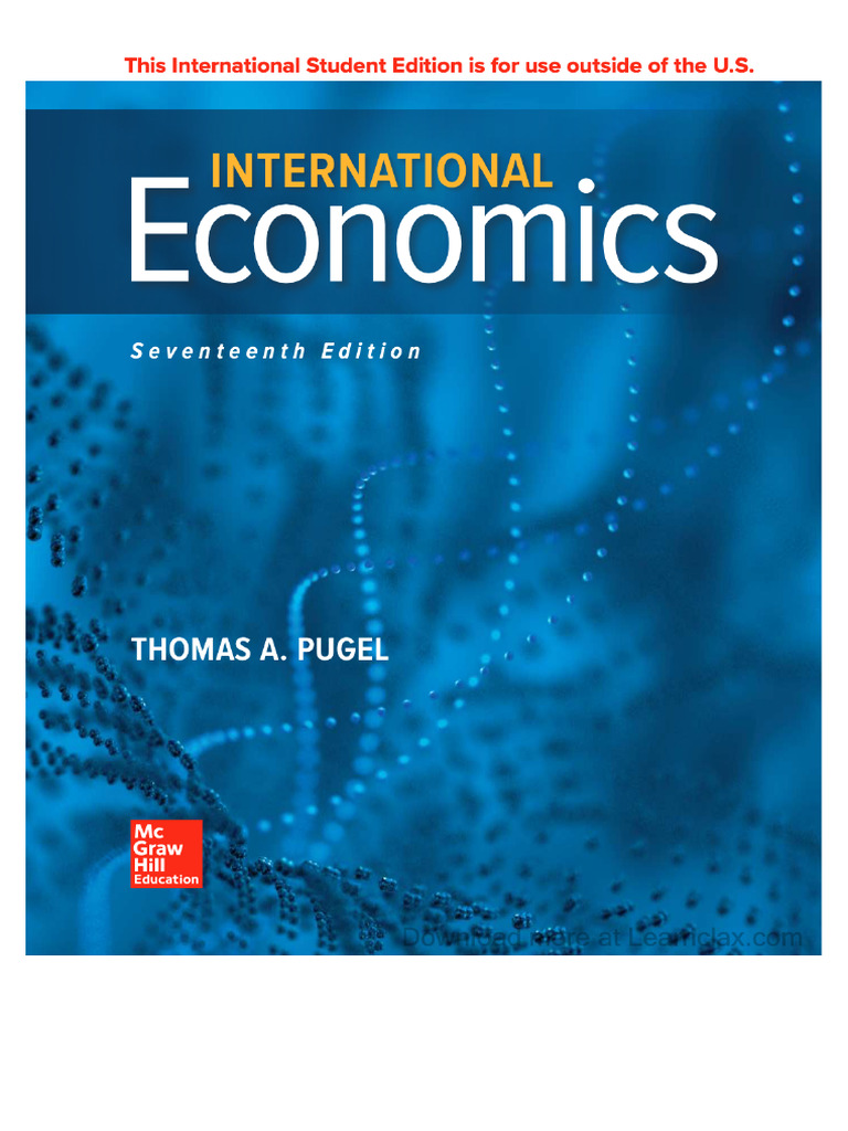 International Economics, Pugel 2020 | PDF