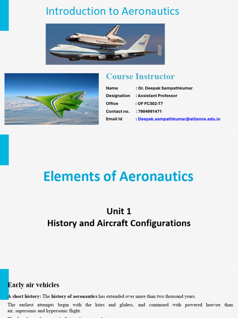 Module 1 Introduction to Aeronautics | PDF | Monoplane | Rotorcraft