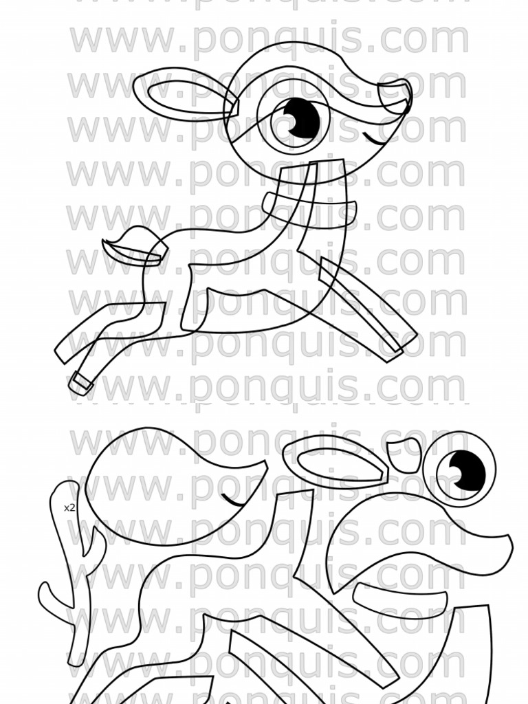Moldes para Realizar Trineo Decorativo de Navidad Descarga Gratis en ...