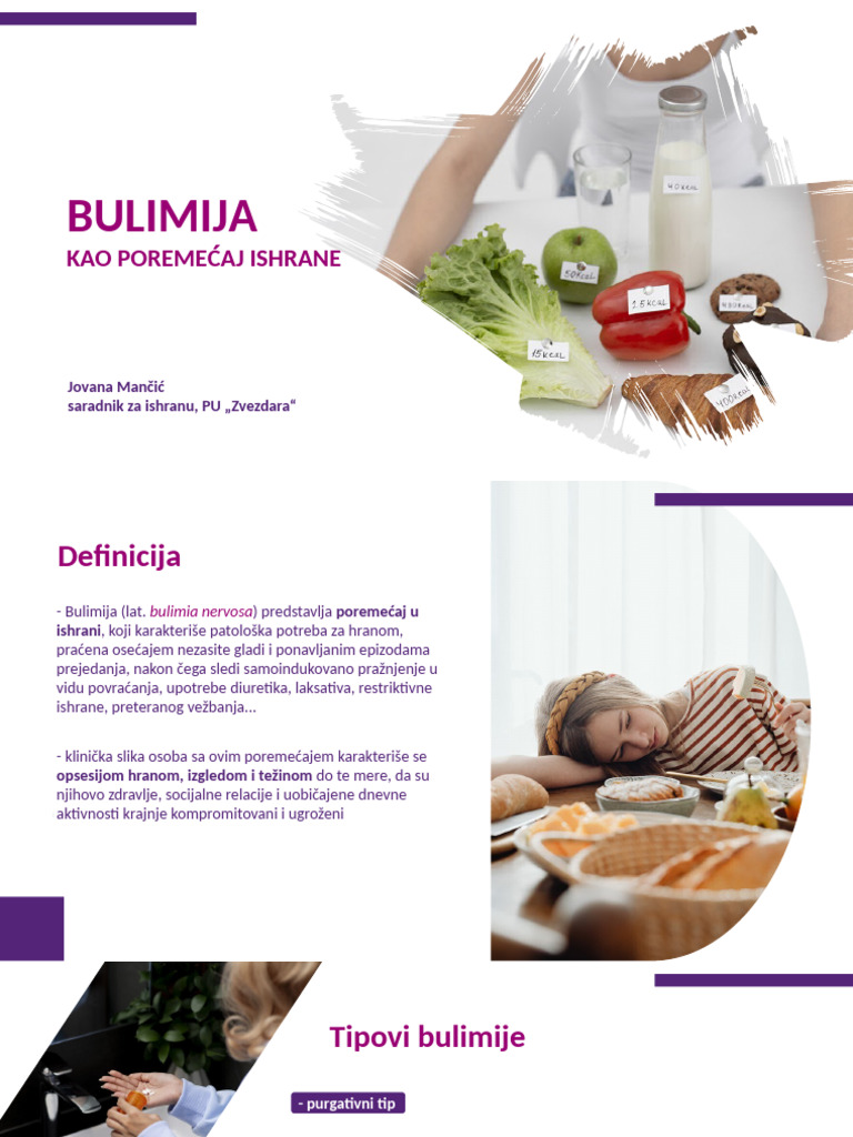 Bulimija Kao Poremećaj Ishrane | PDF