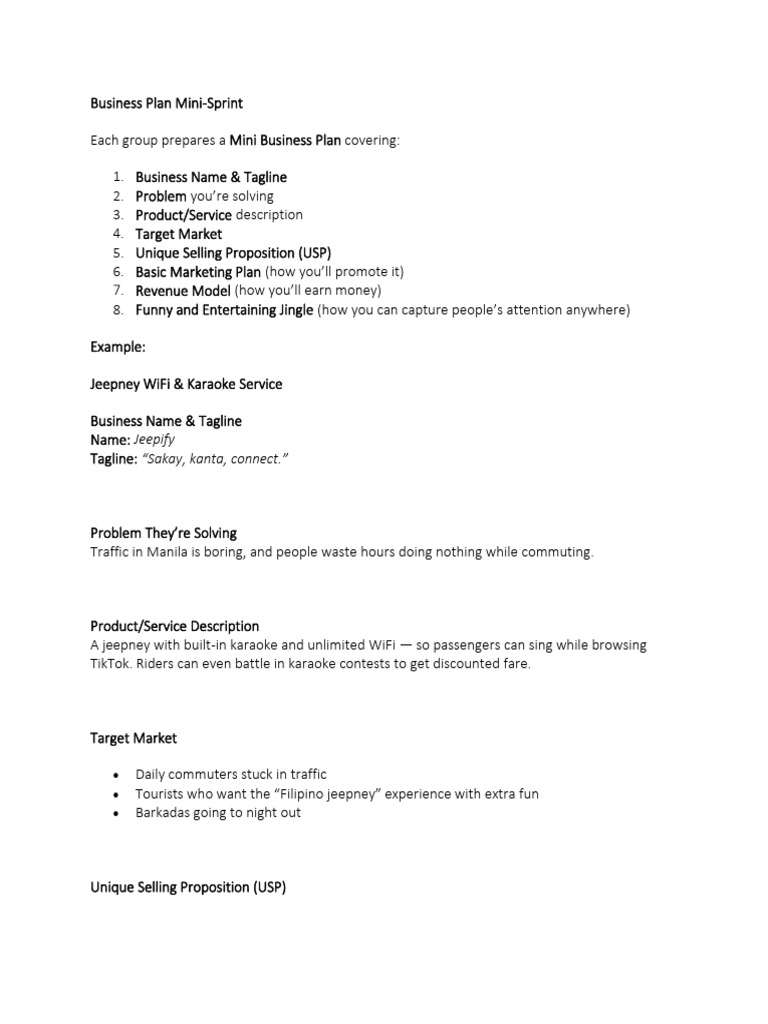 Mini Marketing Plan for Jeepify Service | PDF