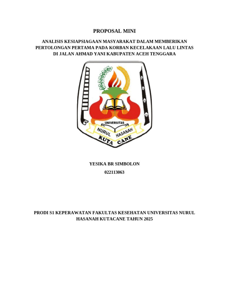 Proposal Mini 1 | PDF