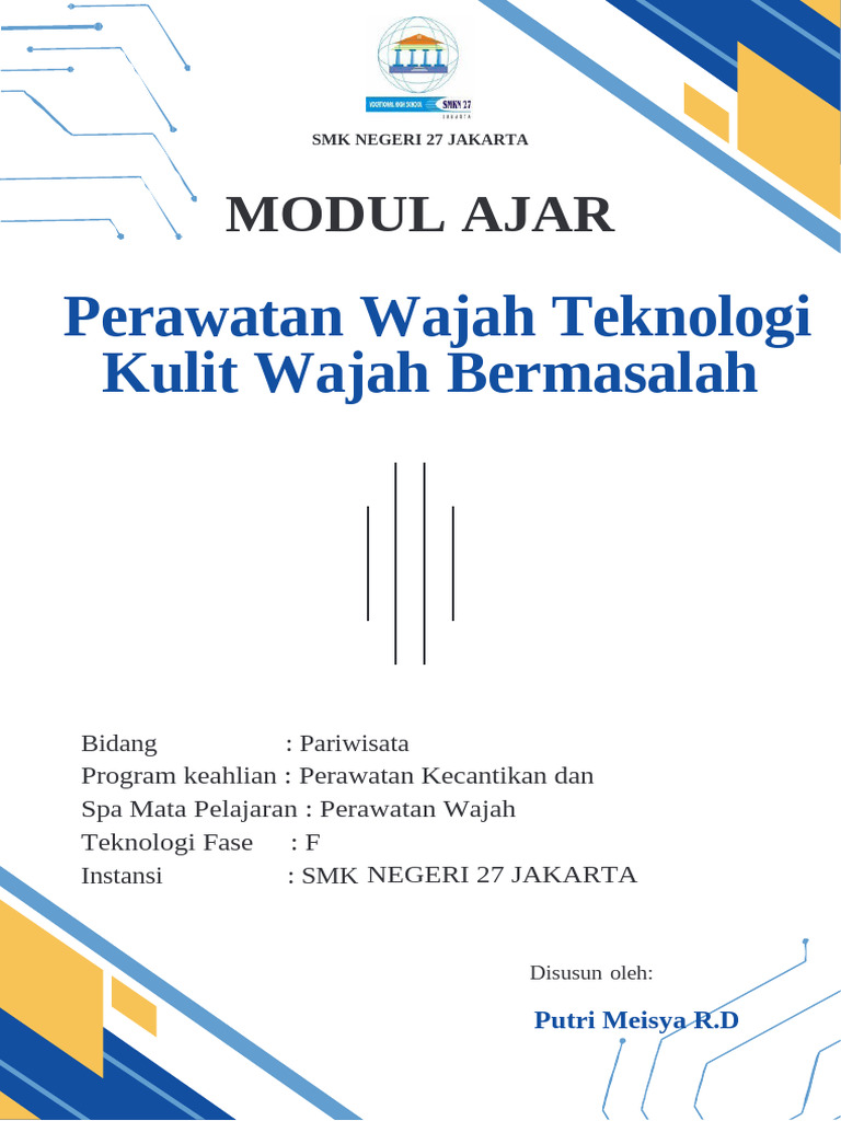Biru Kuning Modern Sampul Modul Ajar Dokumen A4 | PDF