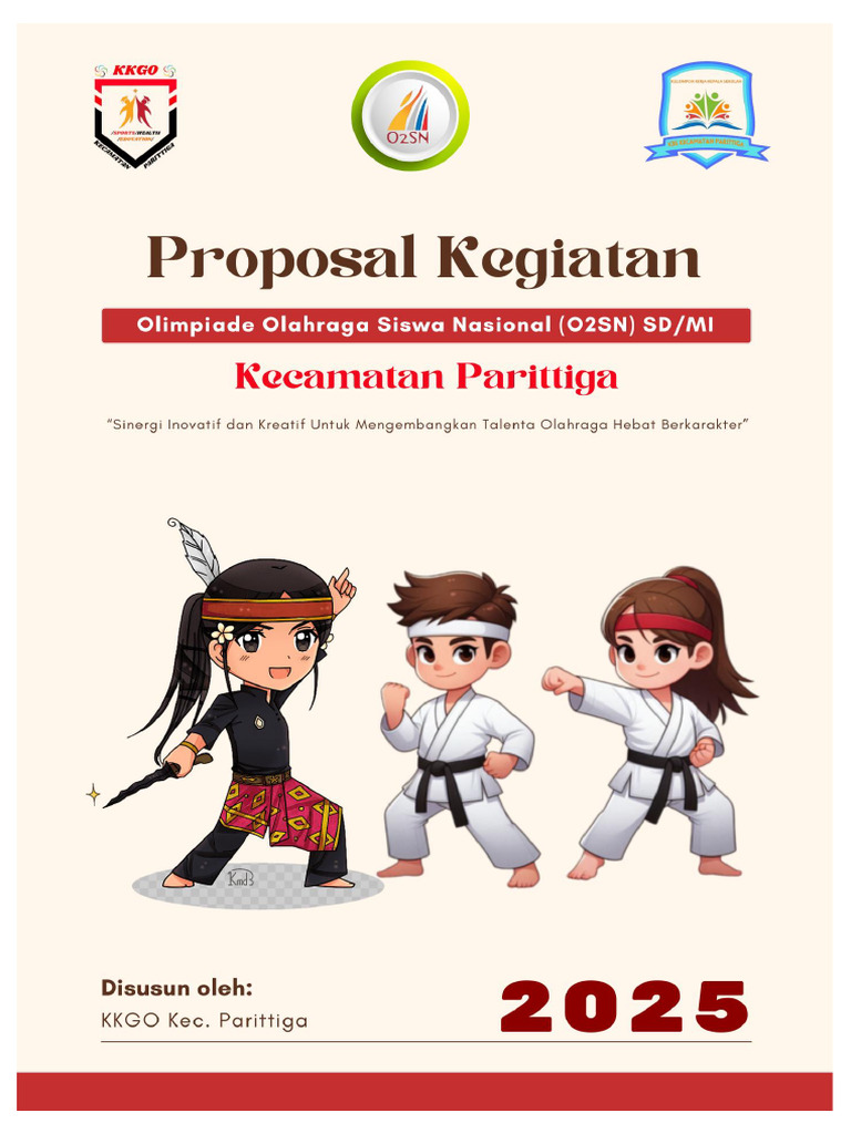 Proposal O2SN-SD Tahun 2025 Kecamatan Parittiga | PDF