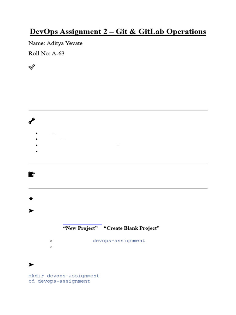 DevOps Assignment 2 | PDF | Version Control | System Software
