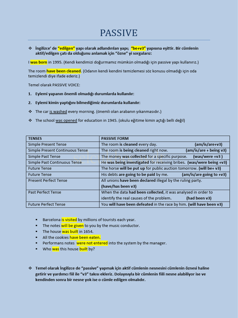 Understanding Passive Voice in English | PDF | Verb | Semantics