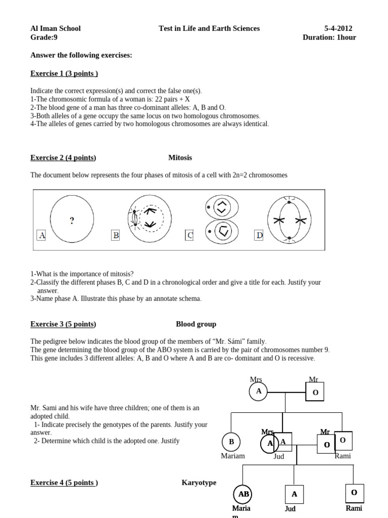 Test in Life and Earth Science-3rd Term | PDF | Dominance (Genetics ...