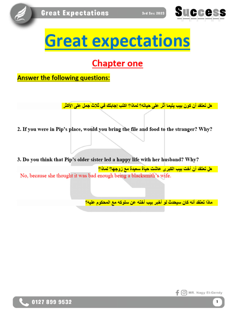 Great Expectations Final Ch1-2 | PDF | Estella (Great Expectations)