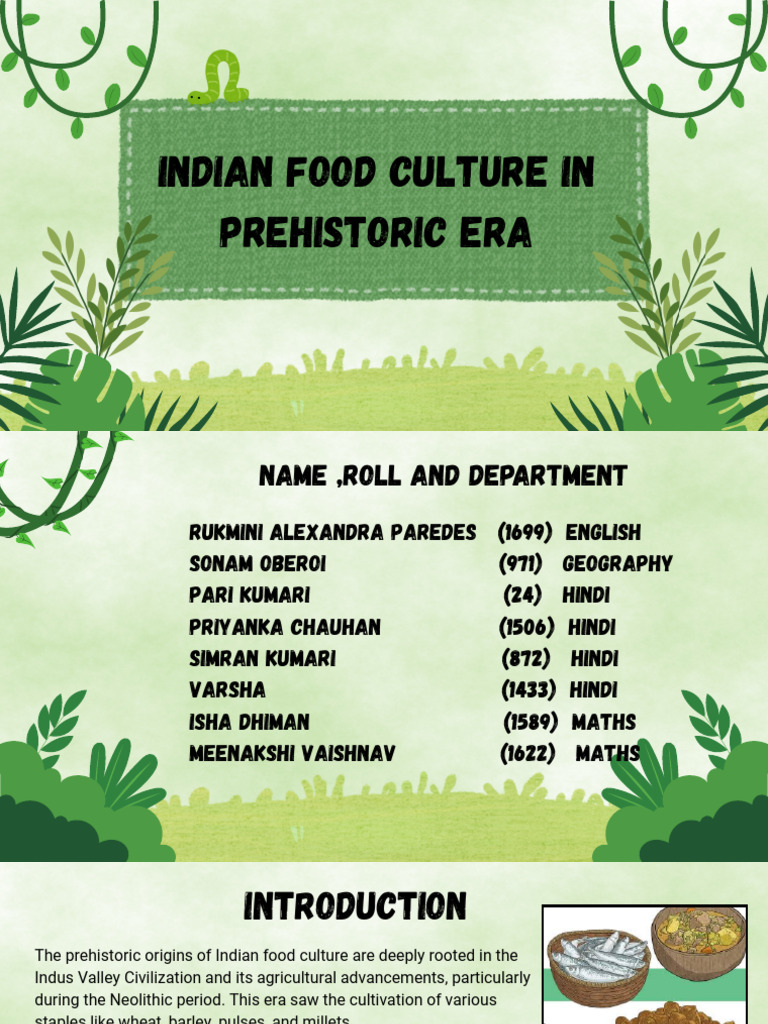 Indian Food Culture in Prehistoric Era - 20250422 - 133952 - 0000 | PDF ...
