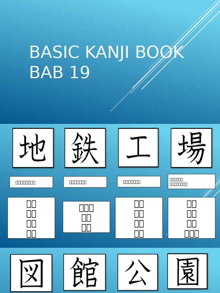 Basic Kanji Bab 19 | PDF