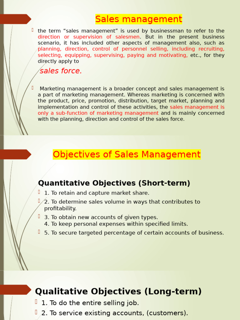 MKT 6104 Sales Management | PDF | Sales | Marketing