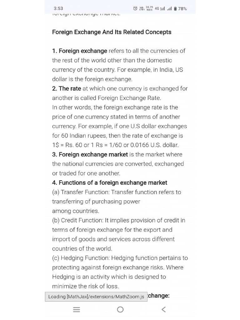 Foreign Exchange Rate | PDF