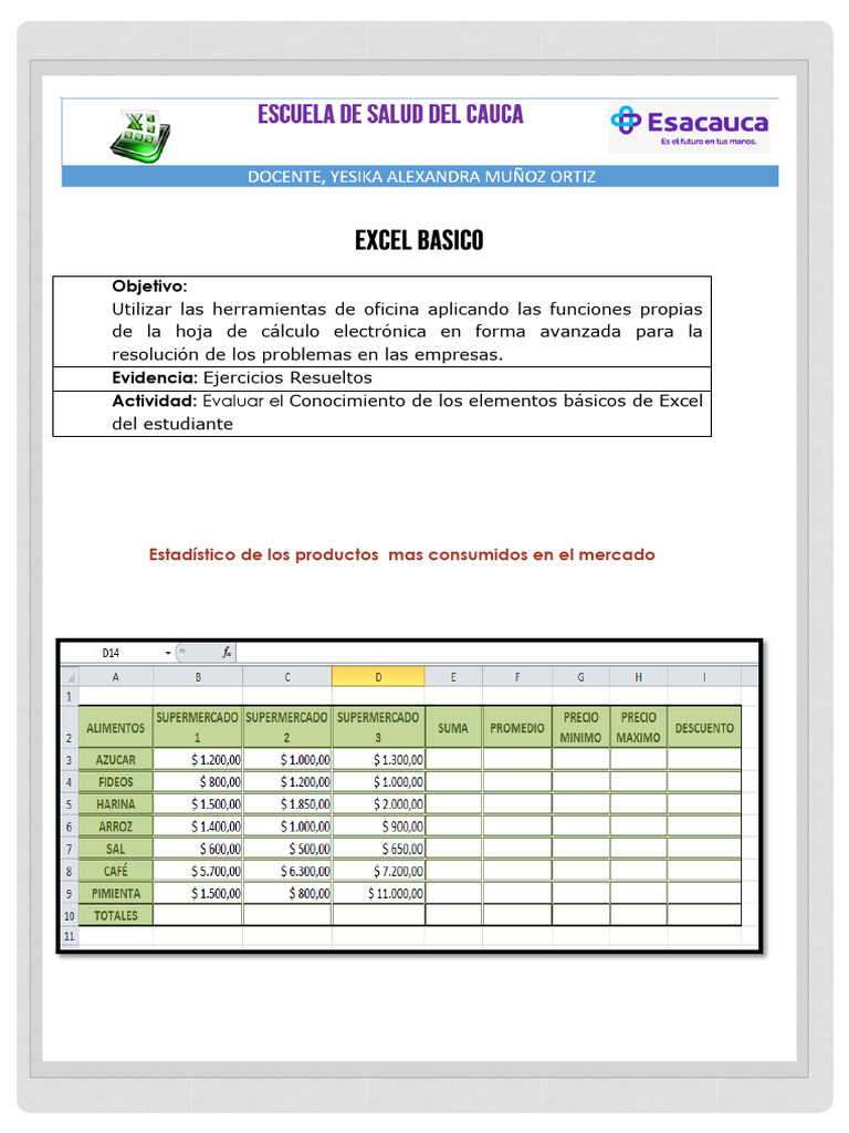 Excel Basico | PDF | Microsoft Excel