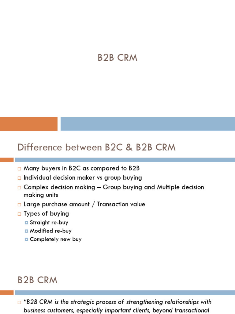 B2B CRM: Key Account Management Guide | PDF | Customer Relationship ...